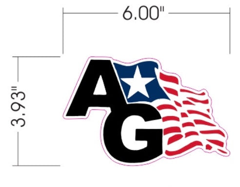 AG Flag Logo Decals – 4American Agriculture